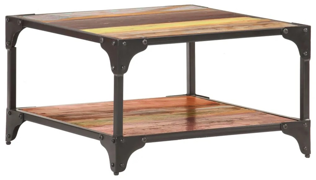 321795 vidaXL Konferenční stolek 60 x 60 x 35 cm masivní recyklované dřevo