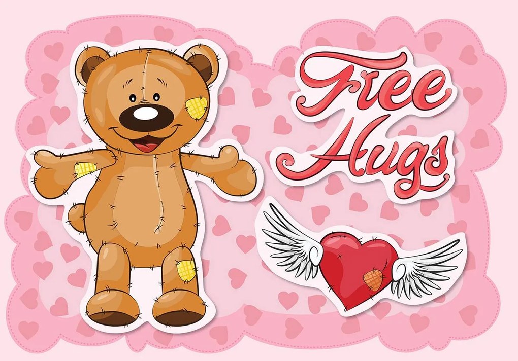 Fototapeta - Free hugs (254x184 cm)