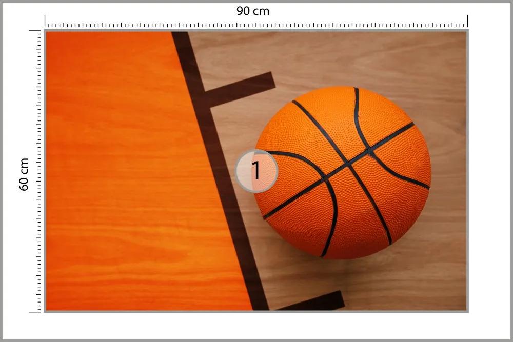 Fototapeta Basketbal Na Hřišti Omyvatelný vlies 104x70.5