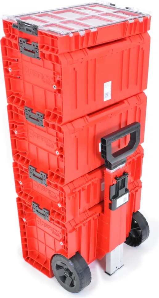 QBRICK SYSTEM PRO Cart 2.0 Red Ultra HD - Box na nářadí s kolečky