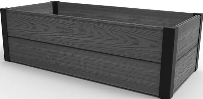 Vyvýšený záhon keter záhon vyvýšený maple trough, dřevoplast, šedý, 106 x 50 x 32 cm