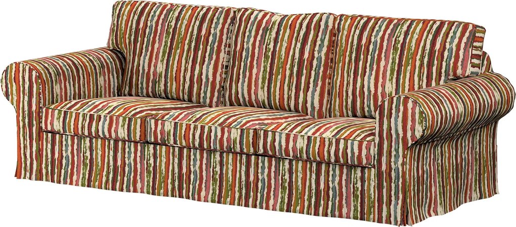 Potah na pohovku IKEA Ektorp 3-místná rozkládací, NOVÝ MODEL 2013 barva vícebarevná látka pletený vzor, vzorované