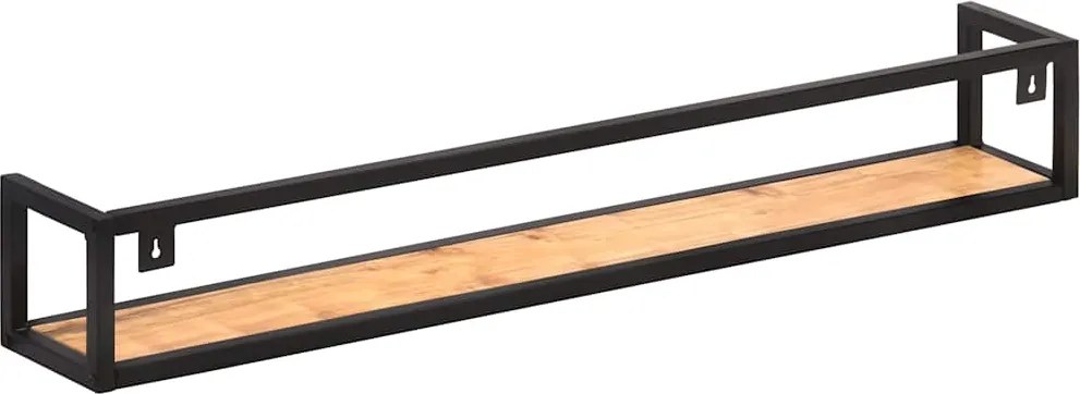 Nástěnné police 2 ks 120 cm masivní akáciové dřevo 320675