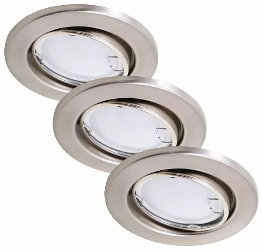 Briloner 7221-032 - SADA 3x LED Koupelnové svítidlo 1xGU10/3W/230V matný chrom
