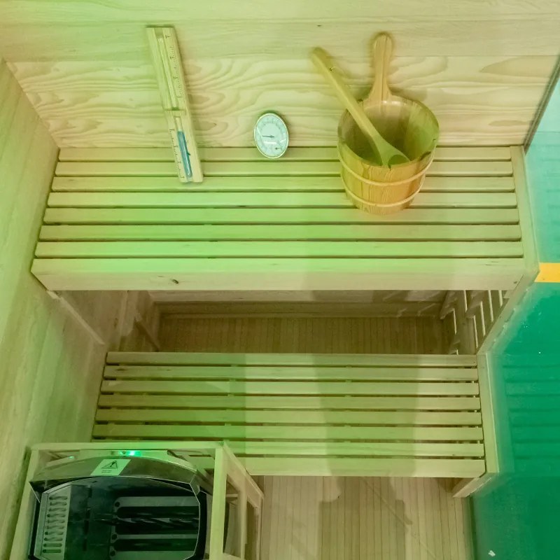BPS-koupelny Finská sauna Relax HYD-4783 140x150, 3-4 osoby
