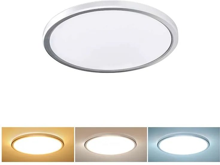 LED stropní světlo odolné vůči vlhkosti WO825 - průměr 22 cm, bílá