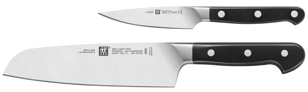 Zwilling Sada nožů 2-dílná PRO s nožem Santoku