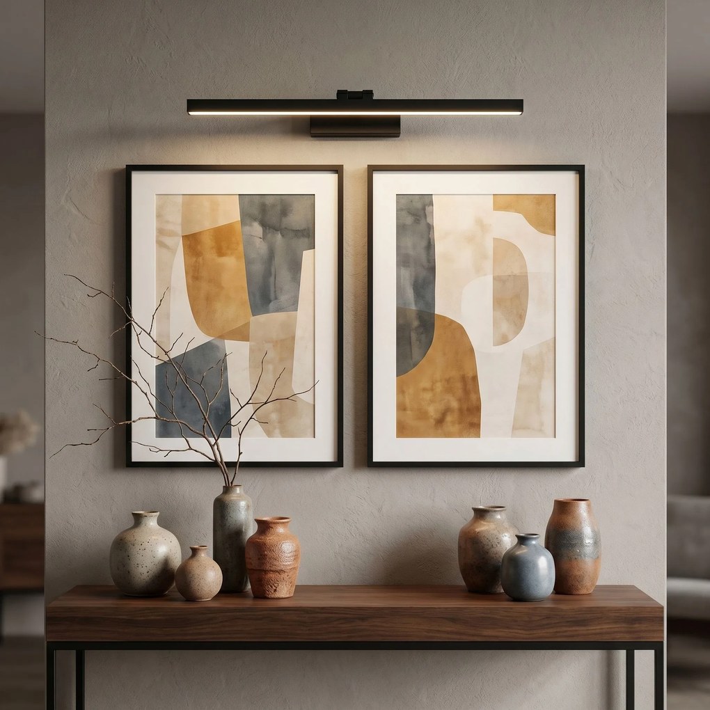 Toolight Rea, Koupelnové nástěnné LED svítidlo APP1868-1W 80 cm Black, OSW-66024