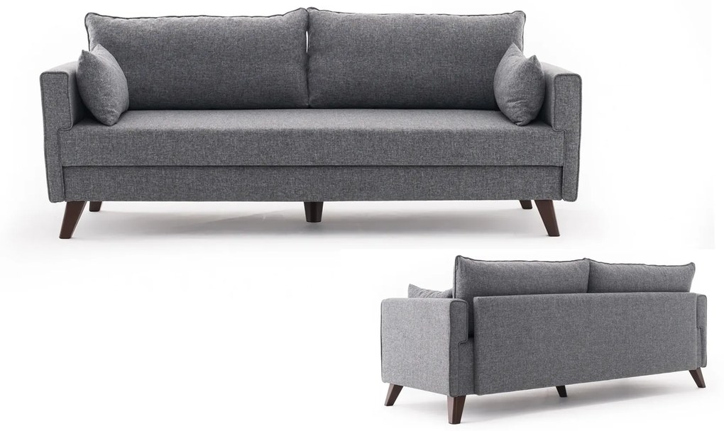 Atelier del Sofa 3-místná pohovka Bella Sofa For 3 Pr - Grey, Šedá