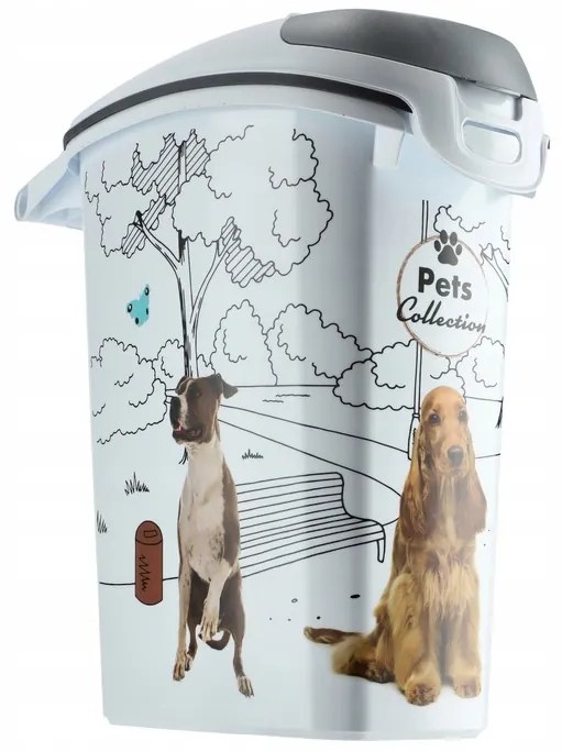 CURVER Kontejner a úložný box na granule pro psy, 23l/10kg DOG