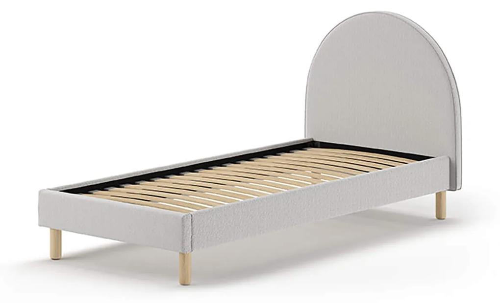 Dětská postel loony 90 x 200 cm šedá MUZZA