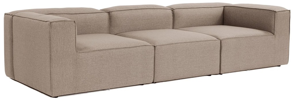 Hanah Home Třímístná pohovka FORA hnědá