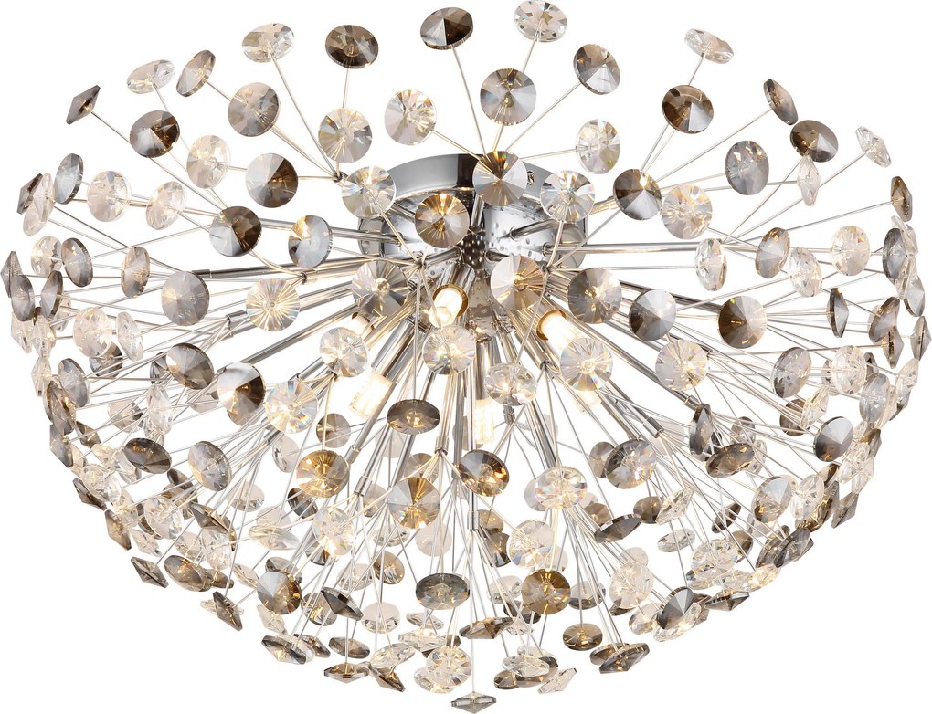 XXXLutz KŘIŠŤÁLOVÉ STROPNÍ SVÍTIDLO, 60/32,5 cm Globo - Online Only svítidla - 004558495202