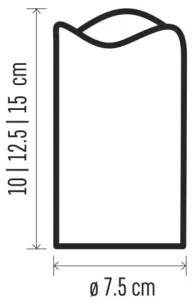 LED dekorace EMOS DCCV07 ZY2143 svíčka 9xAAA ovladač časovač