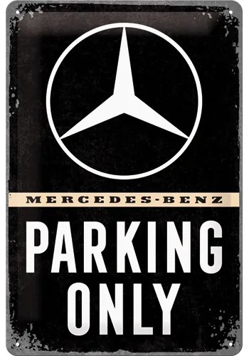 Postershop Plechová cedule: Mercedes-Benz Parking Only - 30x20 cm