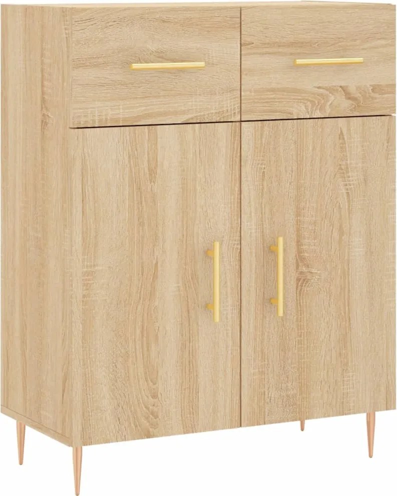 Skříň highboard dub sonoma 69,5 x 34 x 180 cm kompozitní dřevo 3199868