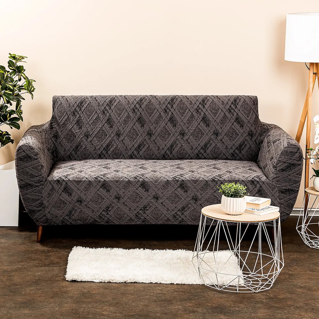 4Home Multielastický potah na dvojkřeslo Comfort Plus šedá, 140 - 180 cm, 140 - 180 cm