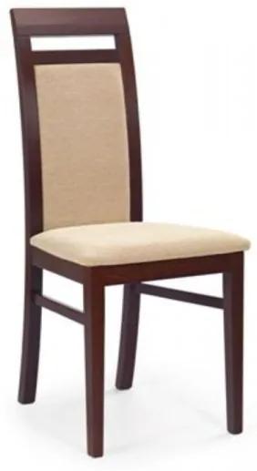 Halmar Dřevěná židle Albert tmavý ořech