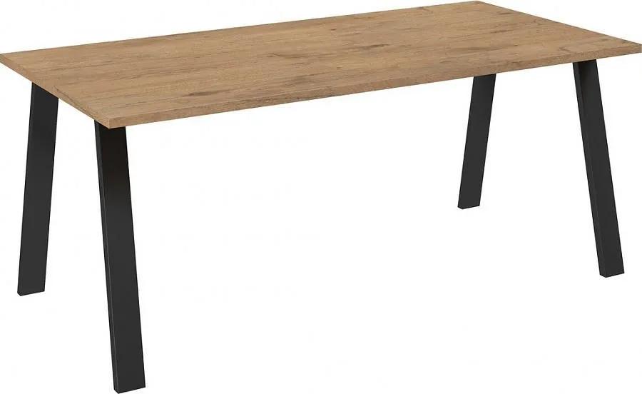 Casarredo - Komfort nábytek Jídelní stůl KOLINA 185x90 cm, černá/lancelot