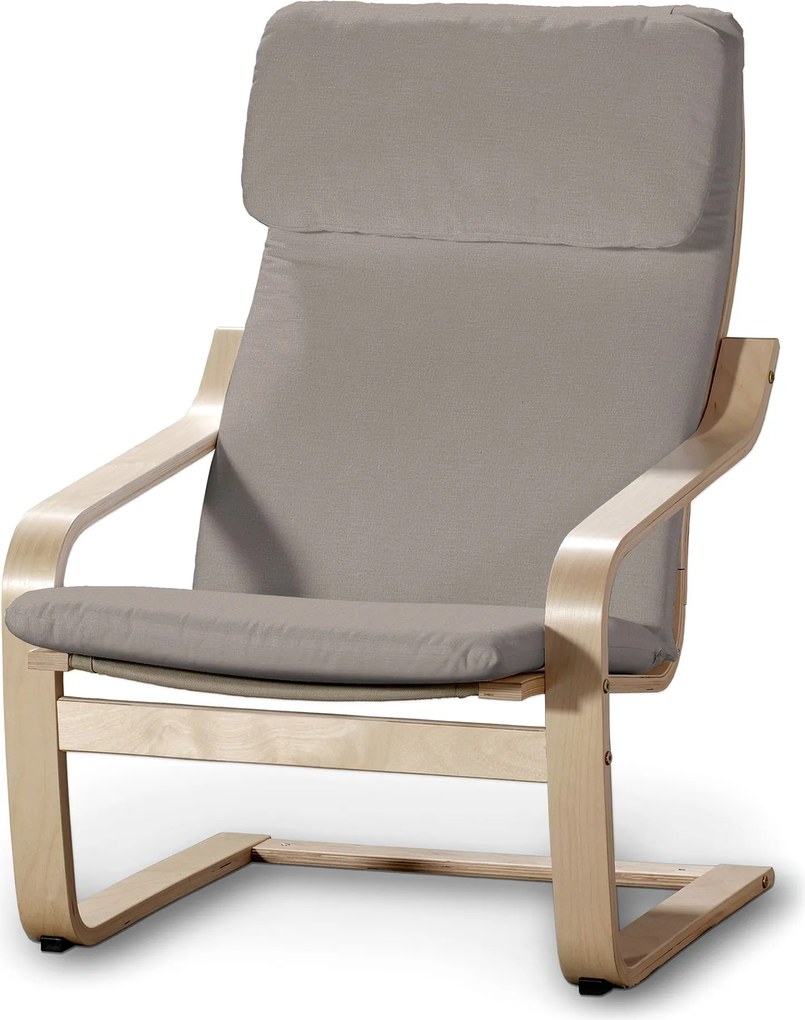 Sedák na křeslo IKEA Poäng barva béžová látka sametová