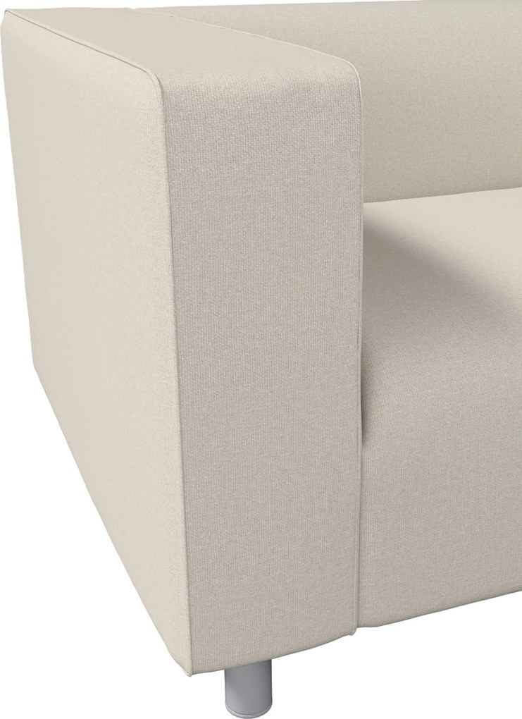 Potah na pohovku IKEA  Klippan 2-místná barva šedá látka pletený vzor