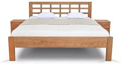 Postel Postelia GEONA Buk 140x200 - Dřevěná postel z masivu, bukové dvoulůžko o šíři masivu 4 cm