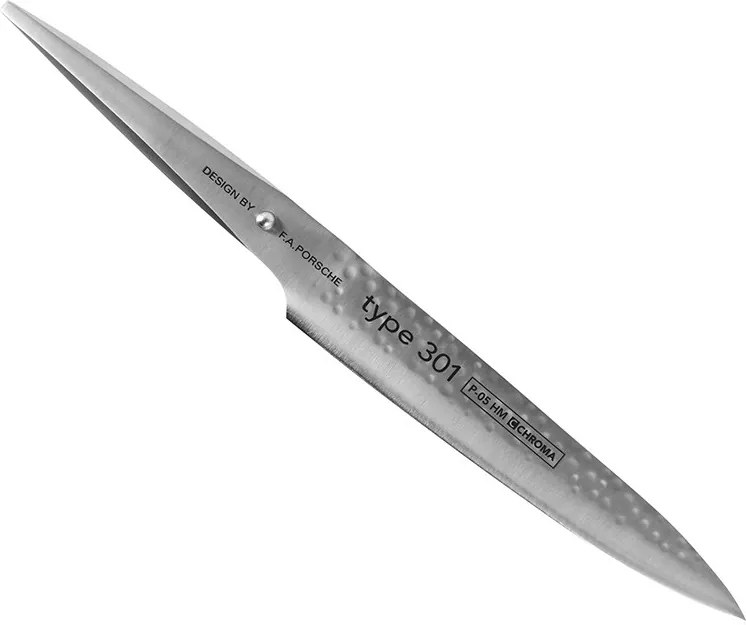 P-05HM Type 301 Hammered Nůž na porcování masa 19,3cm CHROMA