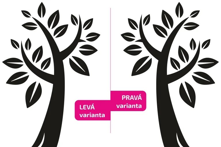 WALLVINIL Samolepky na zeď - Strom No. 1 Barva: Vanilková, Velikost: 60x40 cm, Pravá / Levá: LEVÁ (strom/větev směřuje doleva)