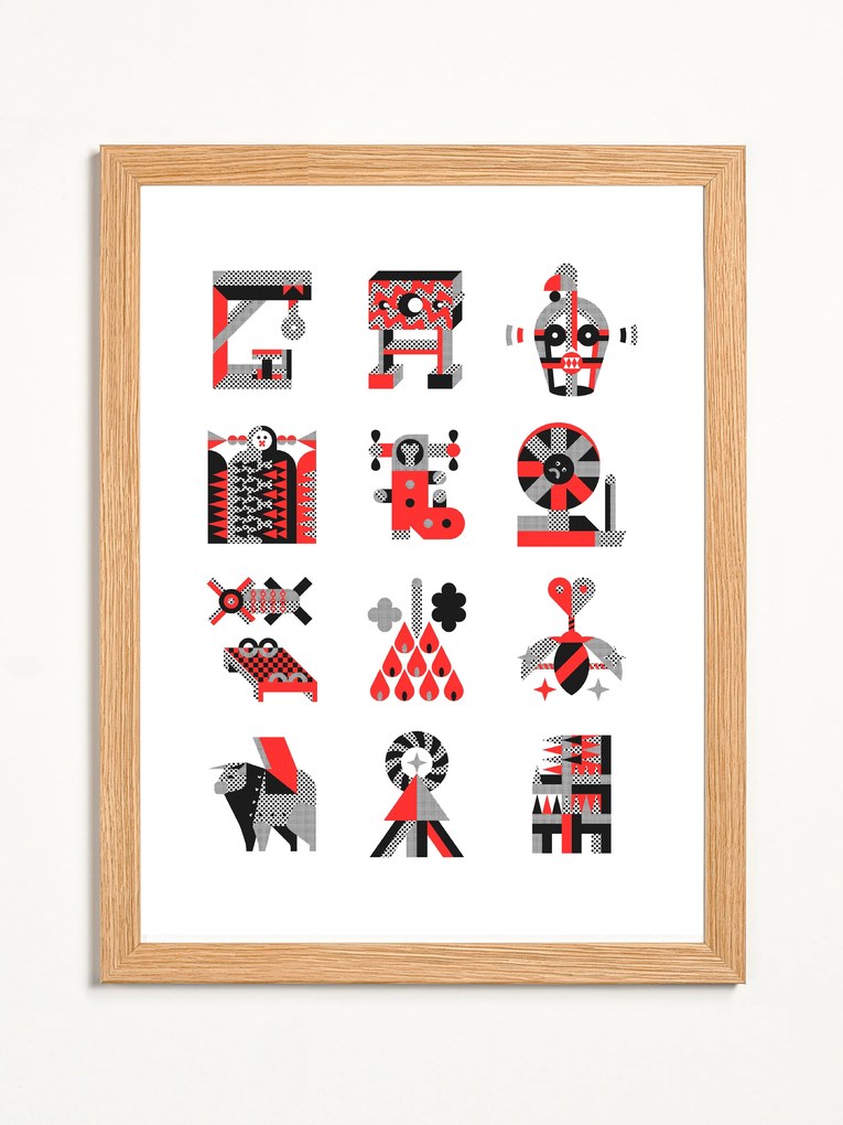 Jozef Tušan | Tools Rám: Bílý, Velikost: 30 x 20 cm