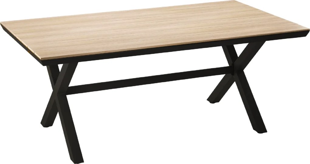 Zahradní stůl Alumio 180 cm hnědý/tmavě šedý