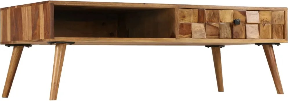 Konferenční stolek z masivní akácie 110x50x37 cm medový 246201