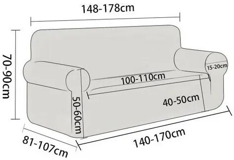 4Home Napínací potah na dvojkřeslo Magic clean zelená, 145 - 185 cm