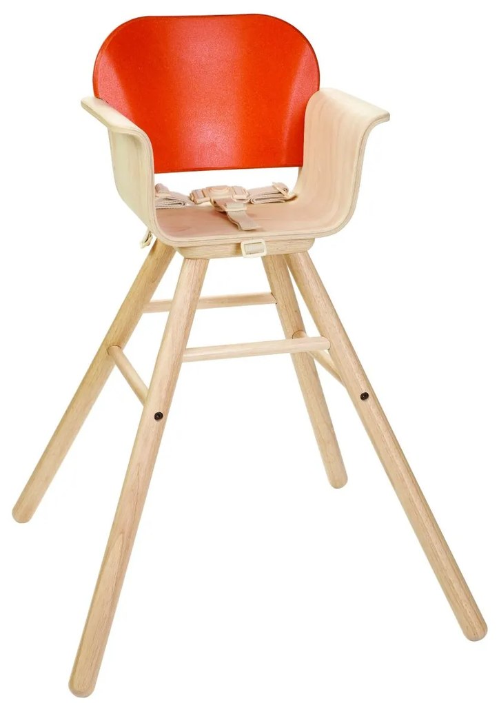 Dětská jídelní židle - oranžová Plan Toys