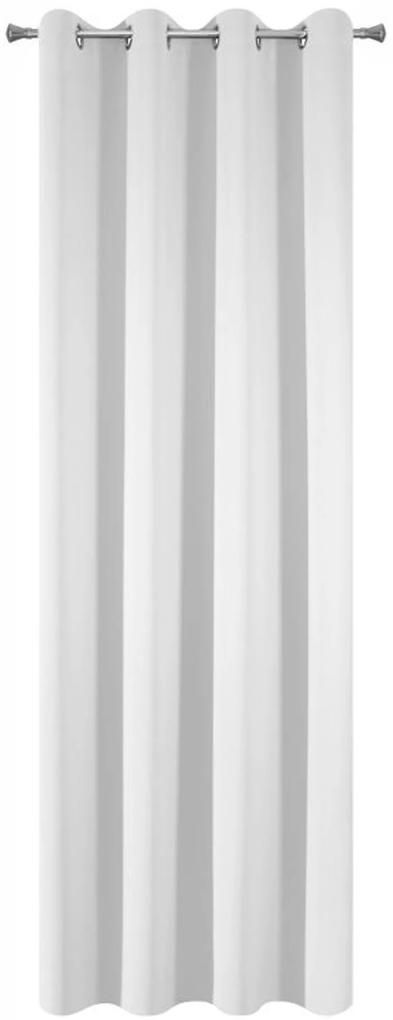 Čistý bílý závěs s vyšším stupněm zatemnění 135 x 250 cm