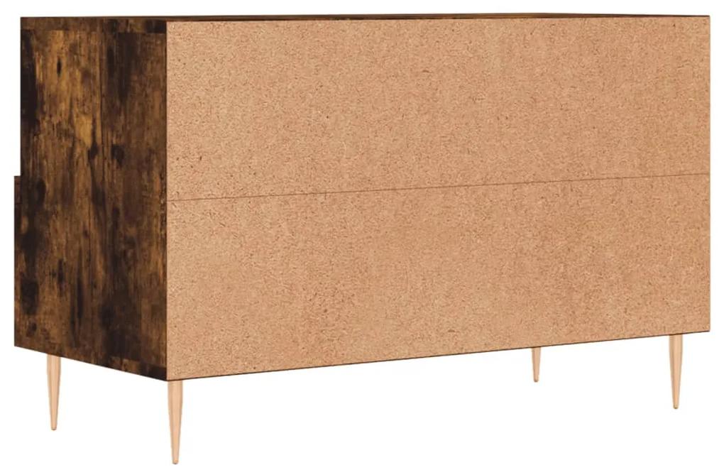 TV skříňka kouřový dub 80 x 36 x 50 cm kompozitní dřevo