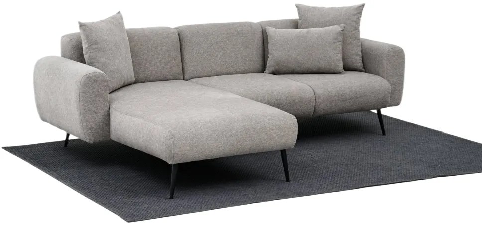 Hanah Home Rohová pohovka SIDE světle šedá levá