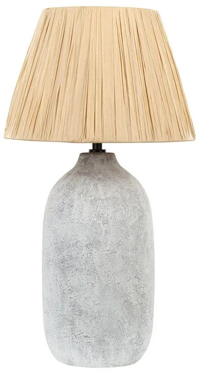 Keramická stolní lampa šedá MATILDE Beliani
