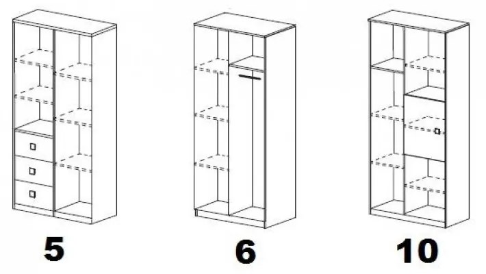 Dětský pokoj SMYK 2 v mnoha barevných provedení barva úchytů: zelená