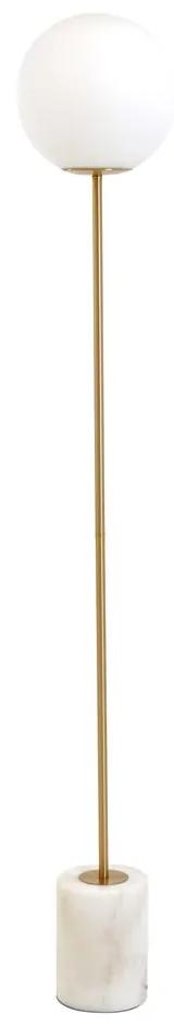 Stojací lampa v bílo-zlaté barvě (výška 156 cm) Medina – Light &amp; Living