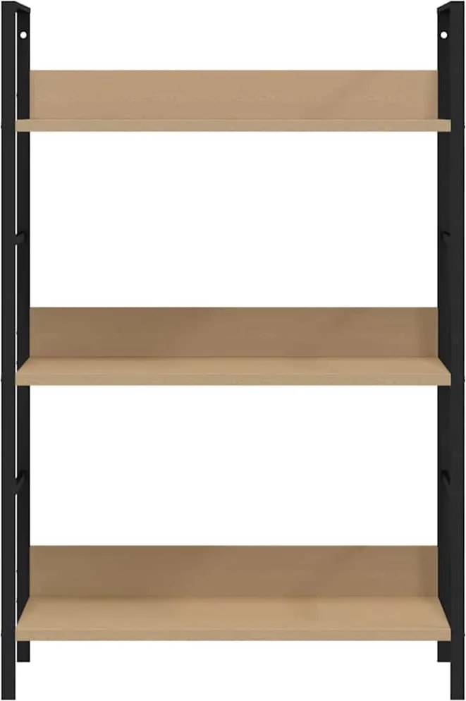 Knihovna se 3 policemi dub 60 x 27,6 x 90,5 cm kompozitní dřevo 288219