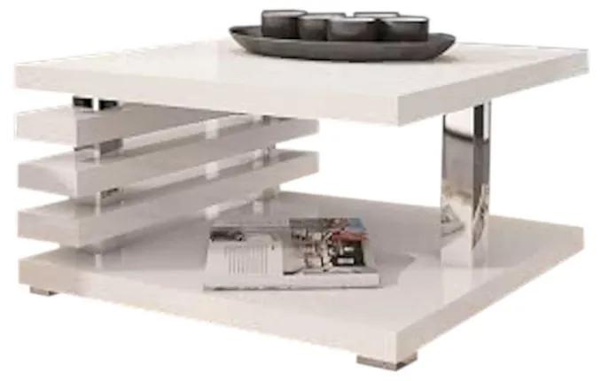 Konferenční stolek KYOTO, 60x31x60, bílý lesk