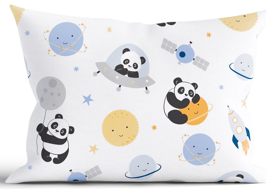 MK Lůžkoviny Bavlněný povlak na polštář Renforcé 50 x 70 cm - Vesmírná panda