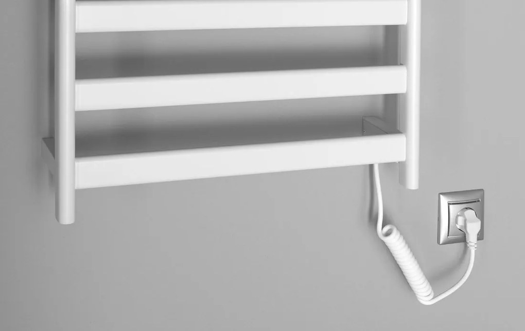 Sapho Elias elektrický sušák ručníků 490 x 730 x 110mm 105W bílá EB540