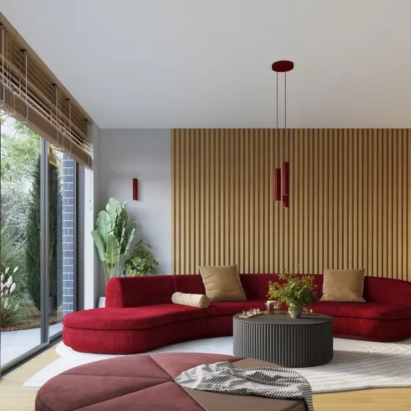 Brilagi - LED Bodové svítidlo CRESTO 4xGU10/10W/230V burgundy