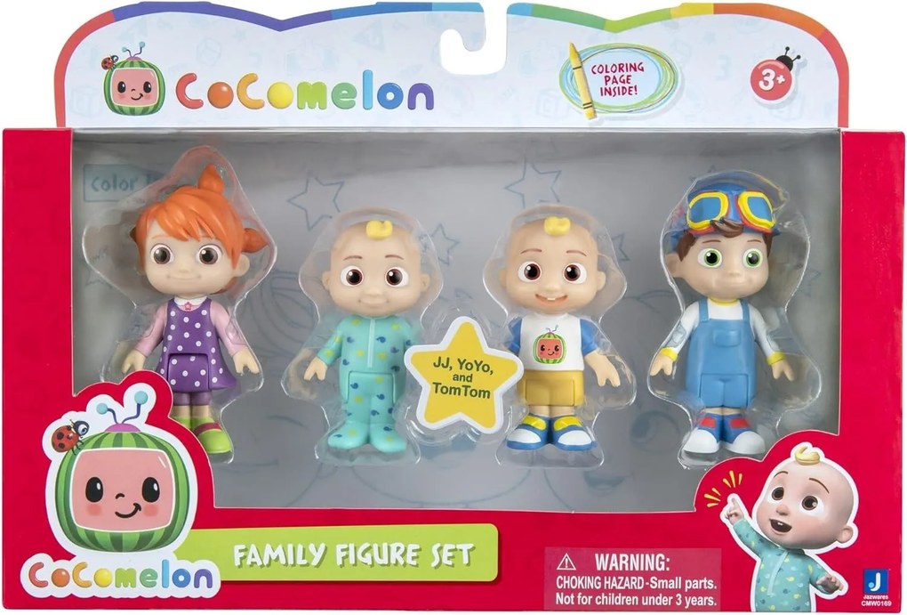 Jazwares cocomelon rodina (set 4 figurek)