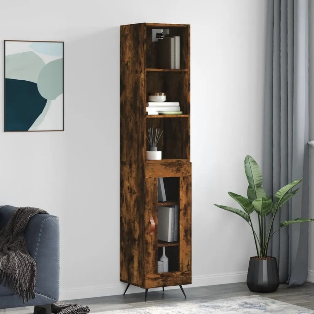 vidaXL Skříň highboard 34,5 x 34 x 180 cm kompozitní dřevo [3189865] Barva: dub sonoma