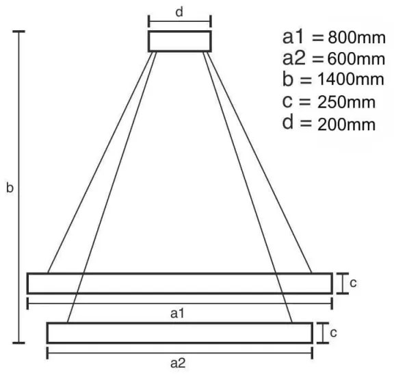 LED Stmívatelný křišťálový lustr na lanku LED/190W/230V + dálkové ovládání