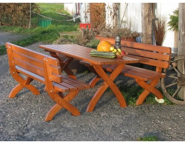 Zahradní dřevěná lavice STRONG  160cm OEM R41257