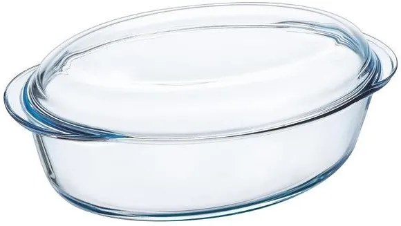 Pekáč pyrex pekáč s víkem 6,7 l skleněný