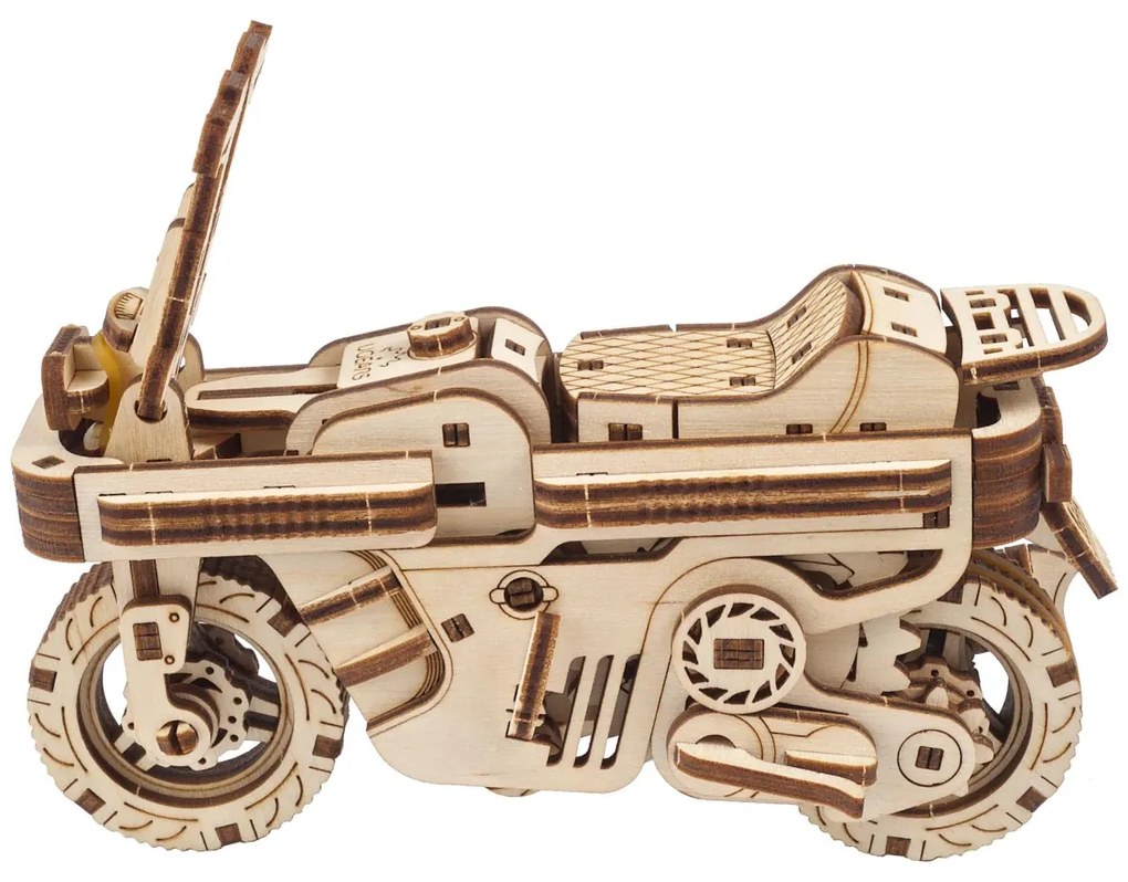 Ugears 3D dřevěné mechanické puzzle Skládací skútr